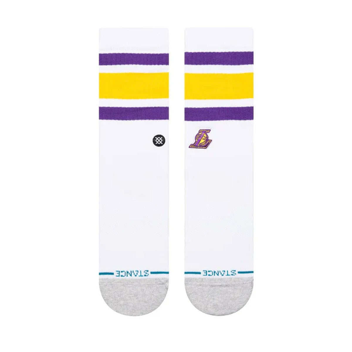 CALCETINES STANCE TUBE LAKERS CREW SOCK WHITE – Workout
